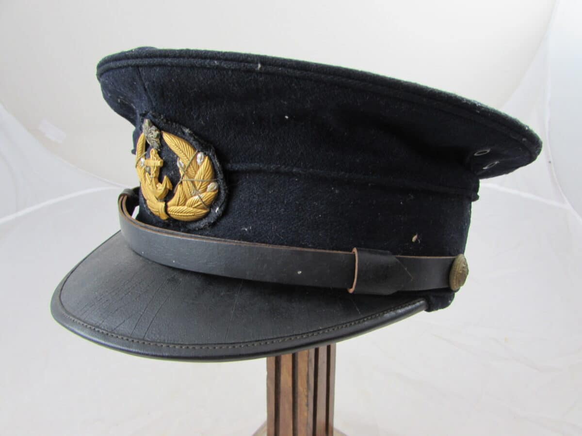 WW2 Japanese Navy Officer's Peaked Cap - Antiqurio Military Antiques