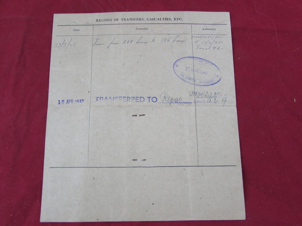Afrikakorps POW Documents - Antiqurio Military Antiques