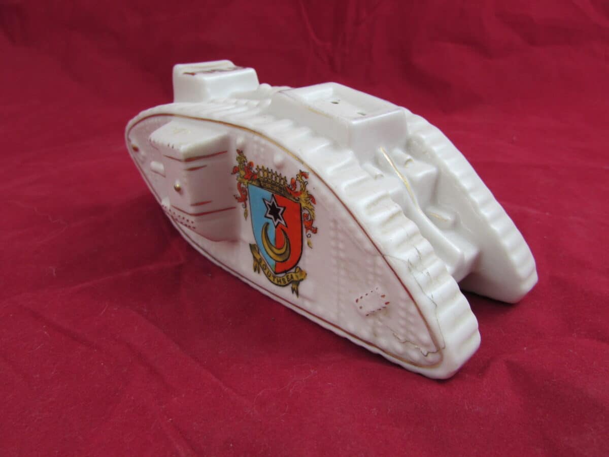 Crested Ware China Carlton China British Tank Marne 1918 Southsea ...