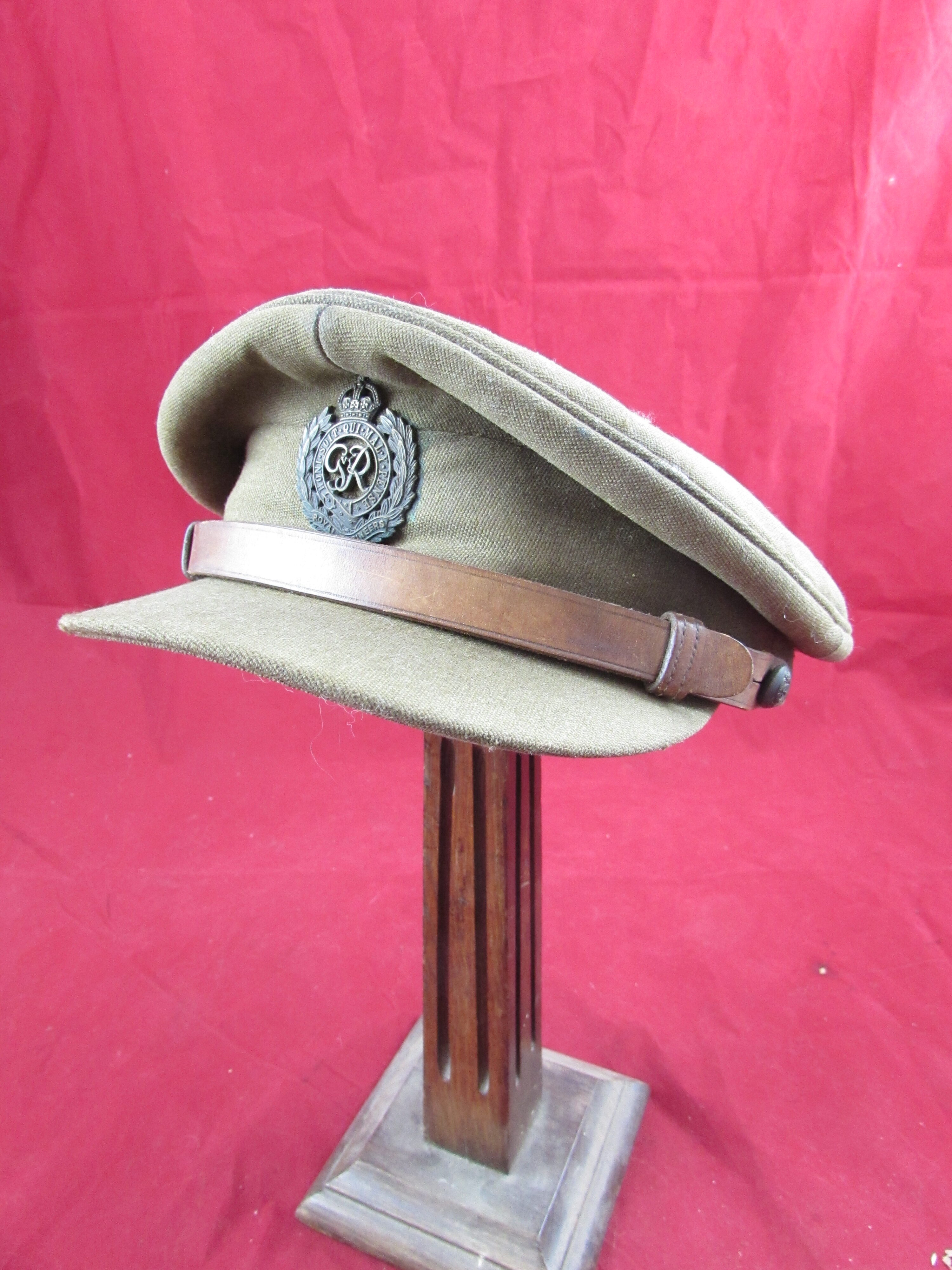 British Army WW2 Royal Engineers Officers Service Dress Cap - Antiqurio ...
