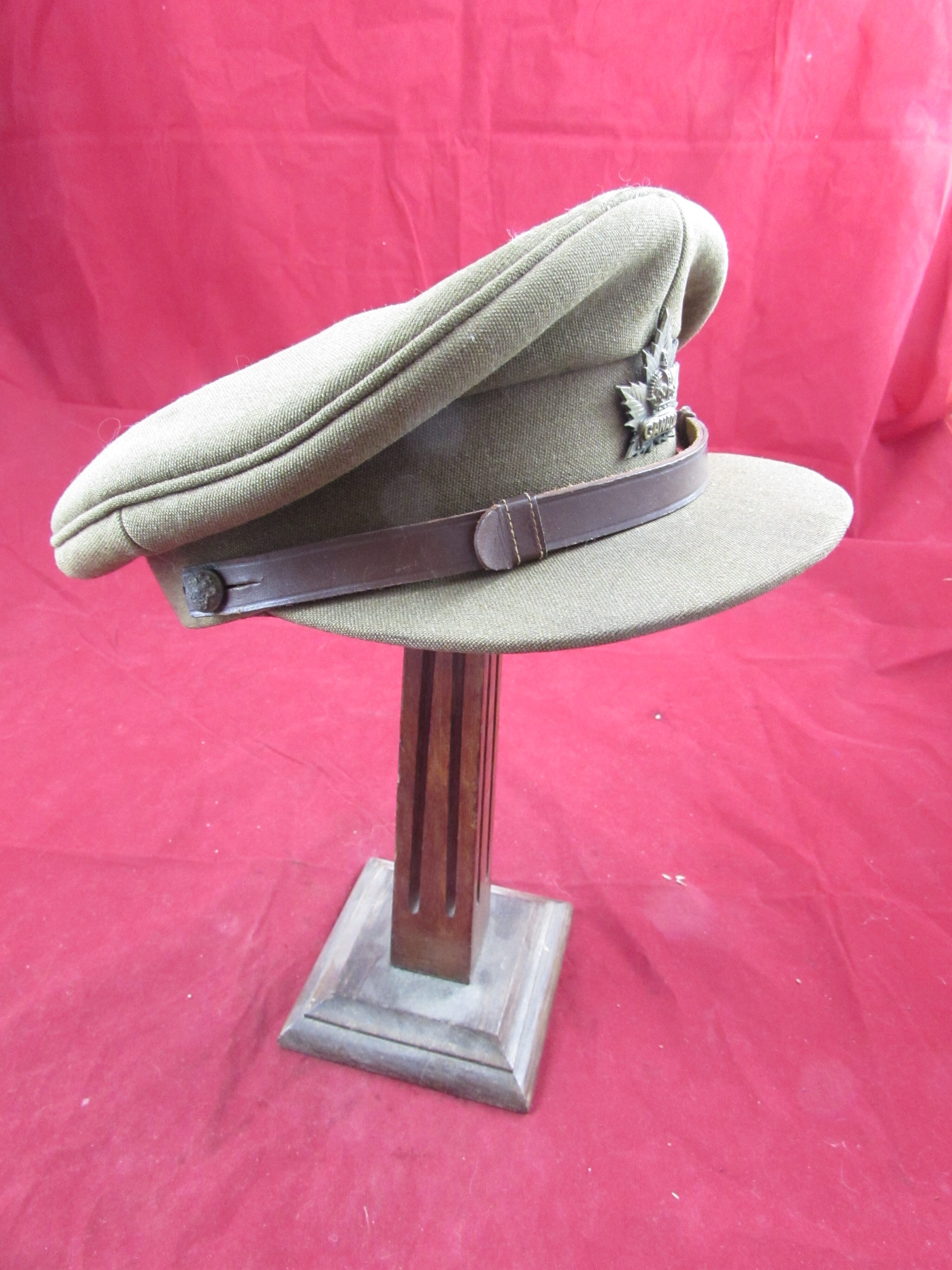 WW2 Canadian Army General Service Visor Cap - Antiqurio Military Antiques