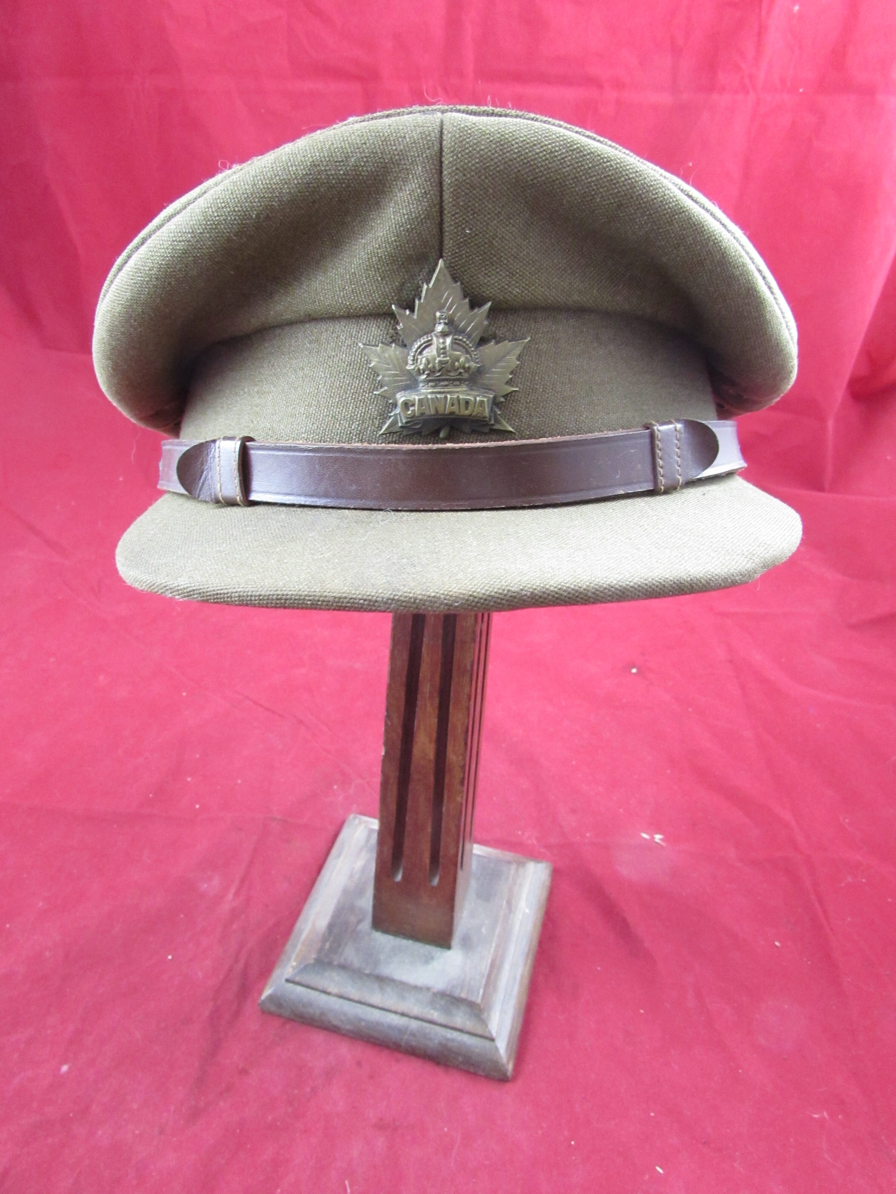 WW2 Canadian Army General Service Visor Cap - Antiqurio Military Antiques