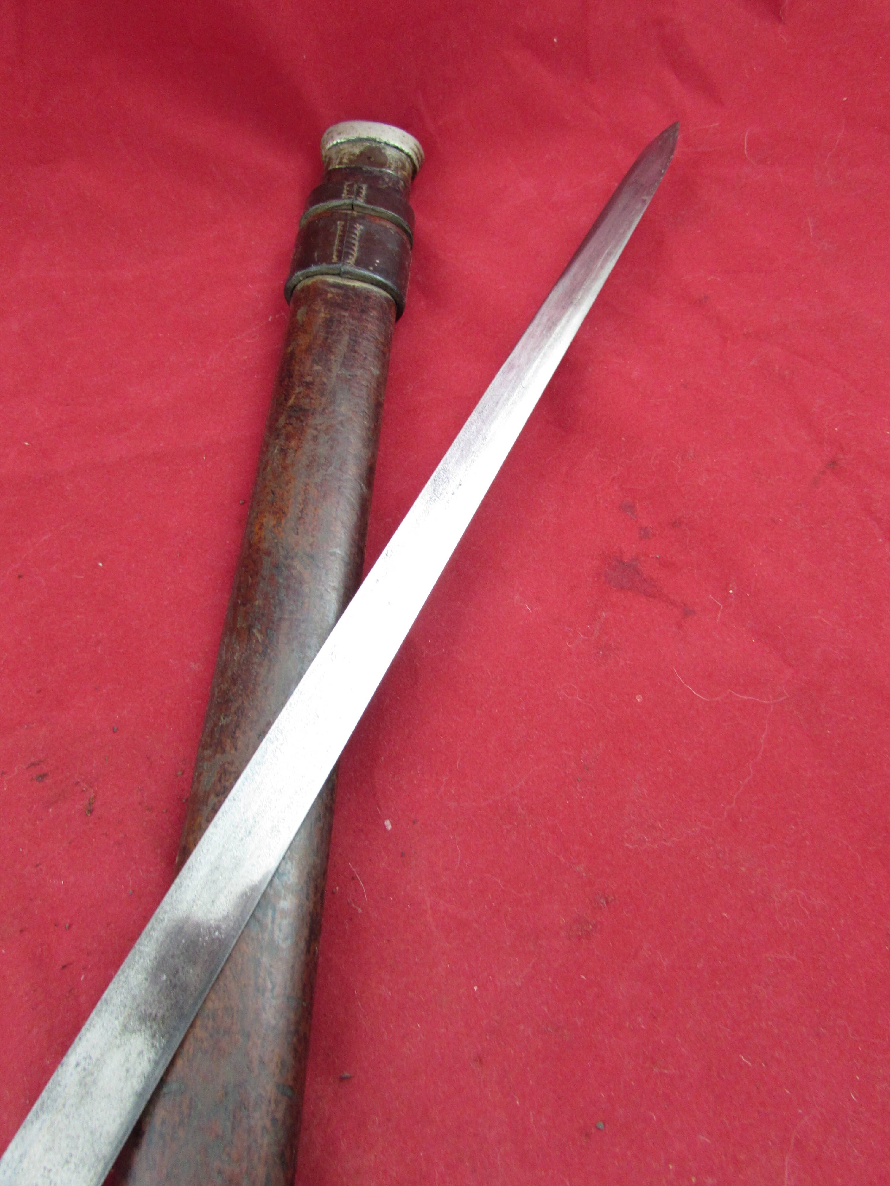 British Infantry Officer's Sword GR - ER 1897 Pattern (Steel & Leather ...