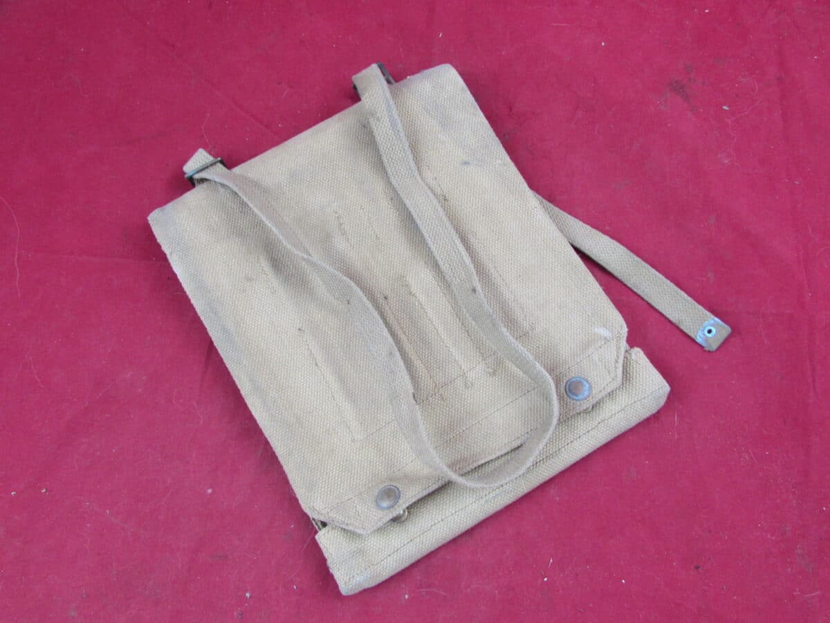 WW2 British Webbing Officers Map Case 1944 - Antiqurio Military Antiques