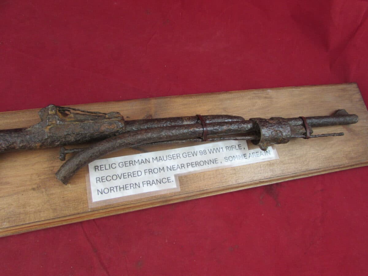 Relic German Mauser GEW 98 Rifle Recovered Near Peronne France ...