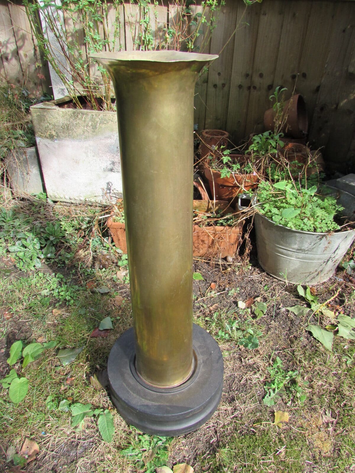 1918 4. 7 inch Mk V Naval Gun Shellcase Stick Stand - Antiqurio ...