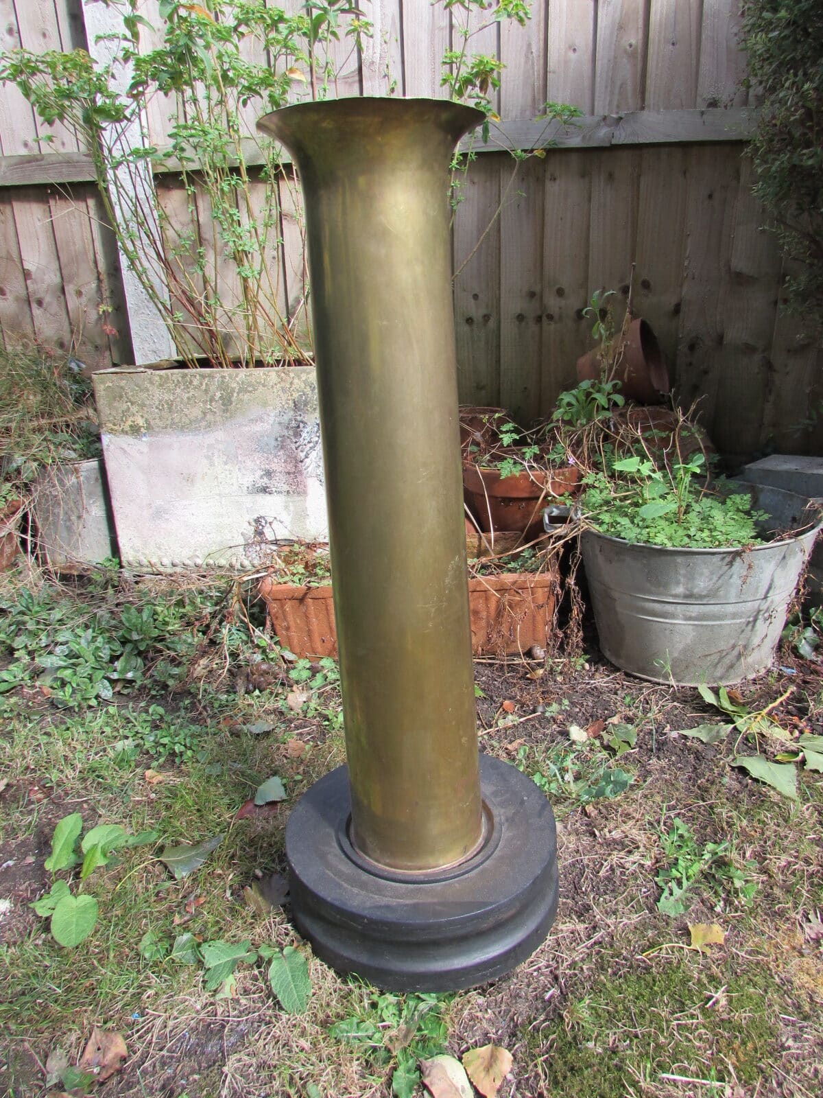 1918 4. 7 inch Mk V Naval Gun Shellcase Stick Stand - Antiqurio ...