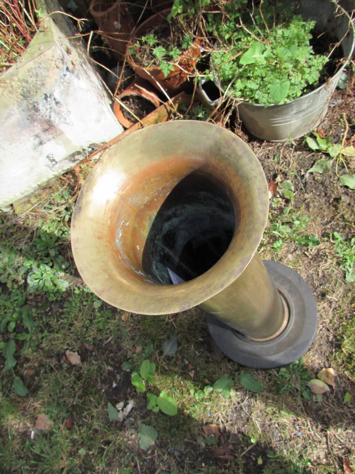 1918 4. 7 inch Mk V Naval Gun Shellcase Stick Stand - Antiqurio ...
