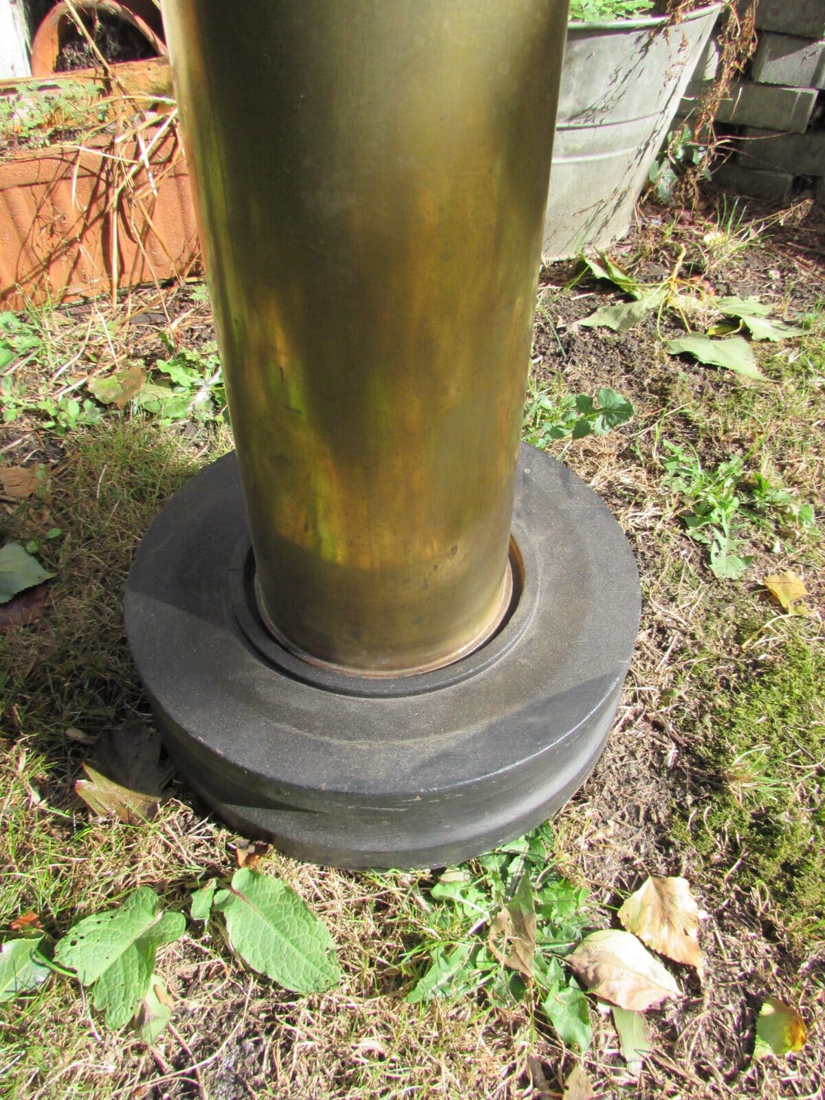1918 4. 7 inch Mk V Naval Gun Shellcase Stick Stand - Antiqurio ...