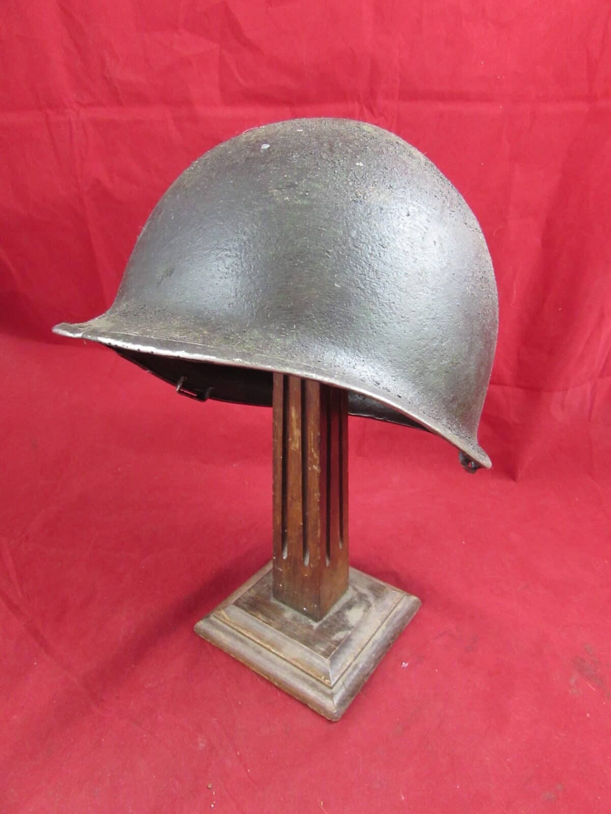 Original US M1 Front Seam early Fixed Bale Helmet - Antiqurio Military ...