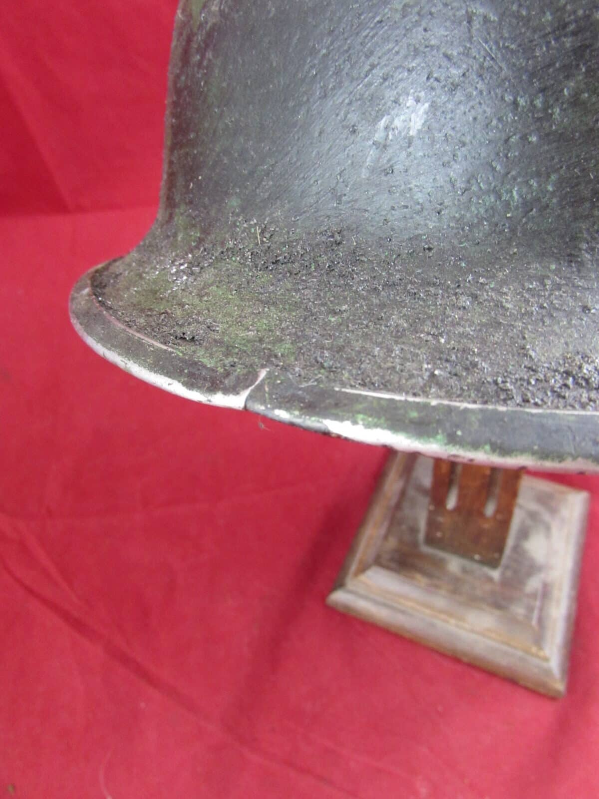 Original US M1 Front Seam early Fixed Bale Helmet - Antiqurio Military ...