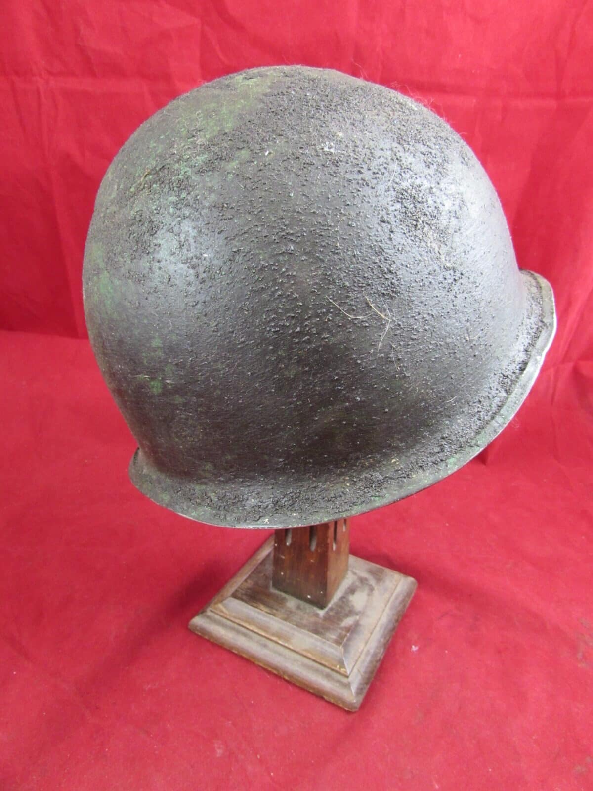 Original US M1 Front Seam early Fixed Bale Helmet - Antiqurio Military ...