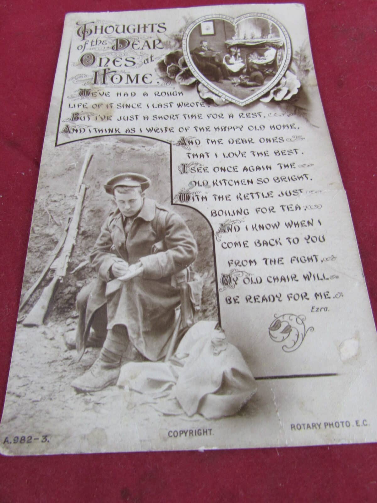 WW1 Pair of Postcards showing a British Army Soldier - Antiqurio ...