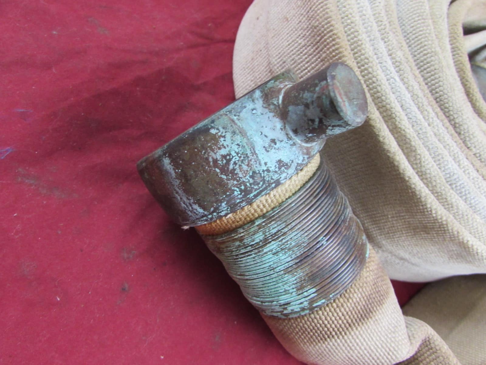 1940 Firemans Hose ,Brass fittings, Blitz Period - Antiqurio Military ...