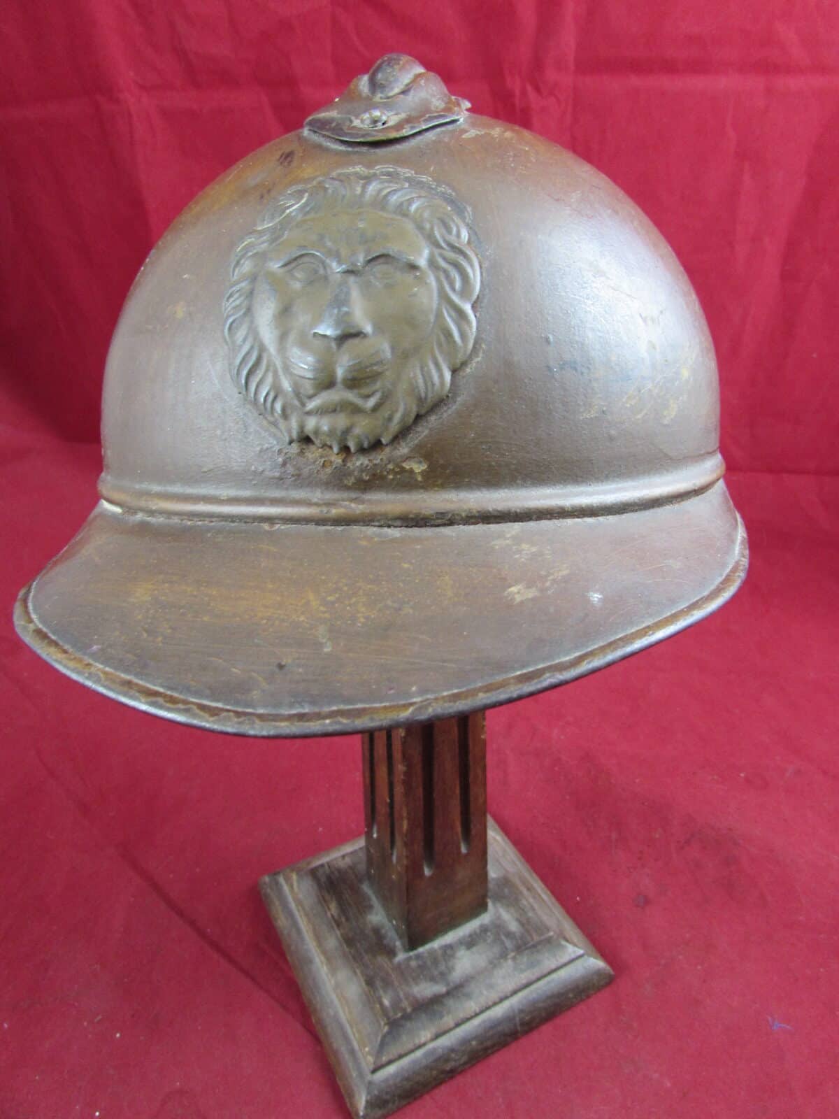 WW1 Belgian M1915 Adrian Helmet - Antiqurio Military Antiques
