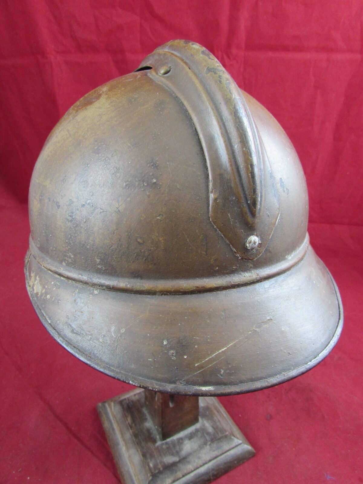 WW1 Belgian M1915 Adrian Helmet - Antiqurio Military Antiques