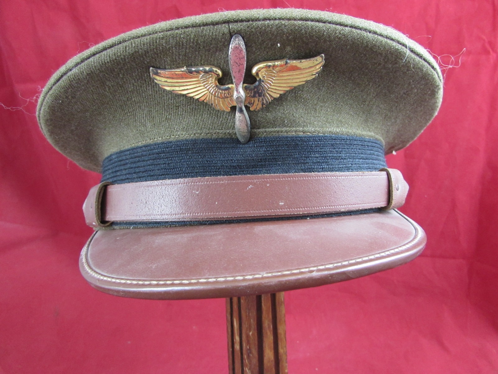 ORIGINAL WWII USAAF AVIATION PILOT CADET VISOR CAP - Antiqurio Military ...