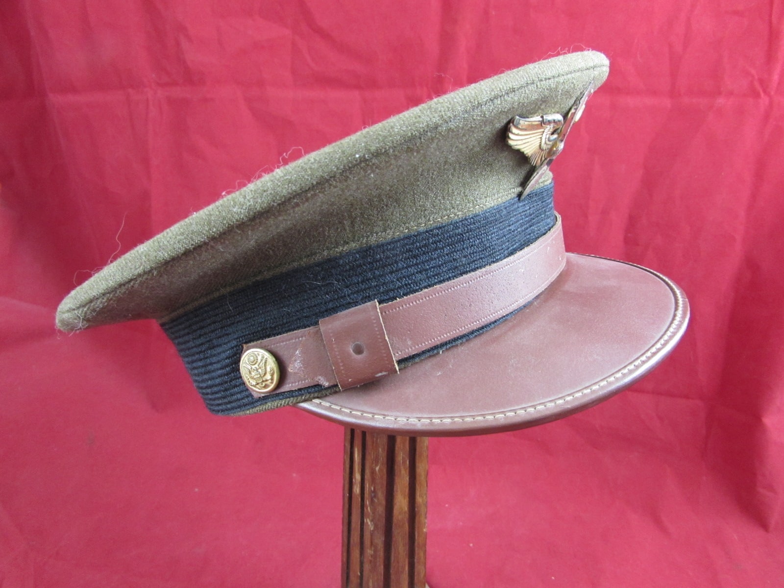 ORIGINAL WWII USAAF AVIATION PILOT CADET VISOR CAP - Antiqurio Military ...
