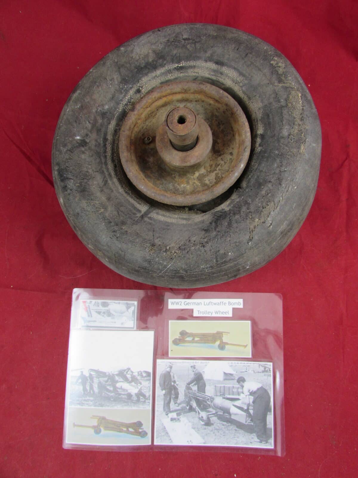 A German Luftwaffe Bomb Transport Trolley Wheel and Tyre. - Antiqurio ...