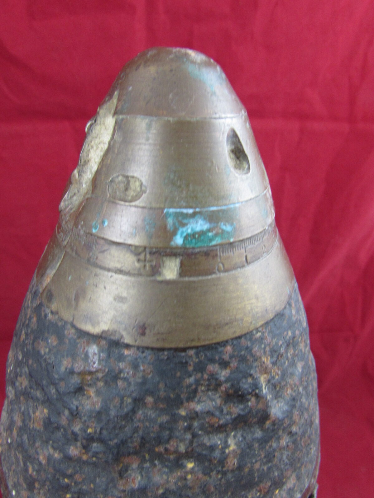 WW1 60Pdr field gun (shrapnel) shell projectile.+ Type 83 Mk2 Fuze ...
