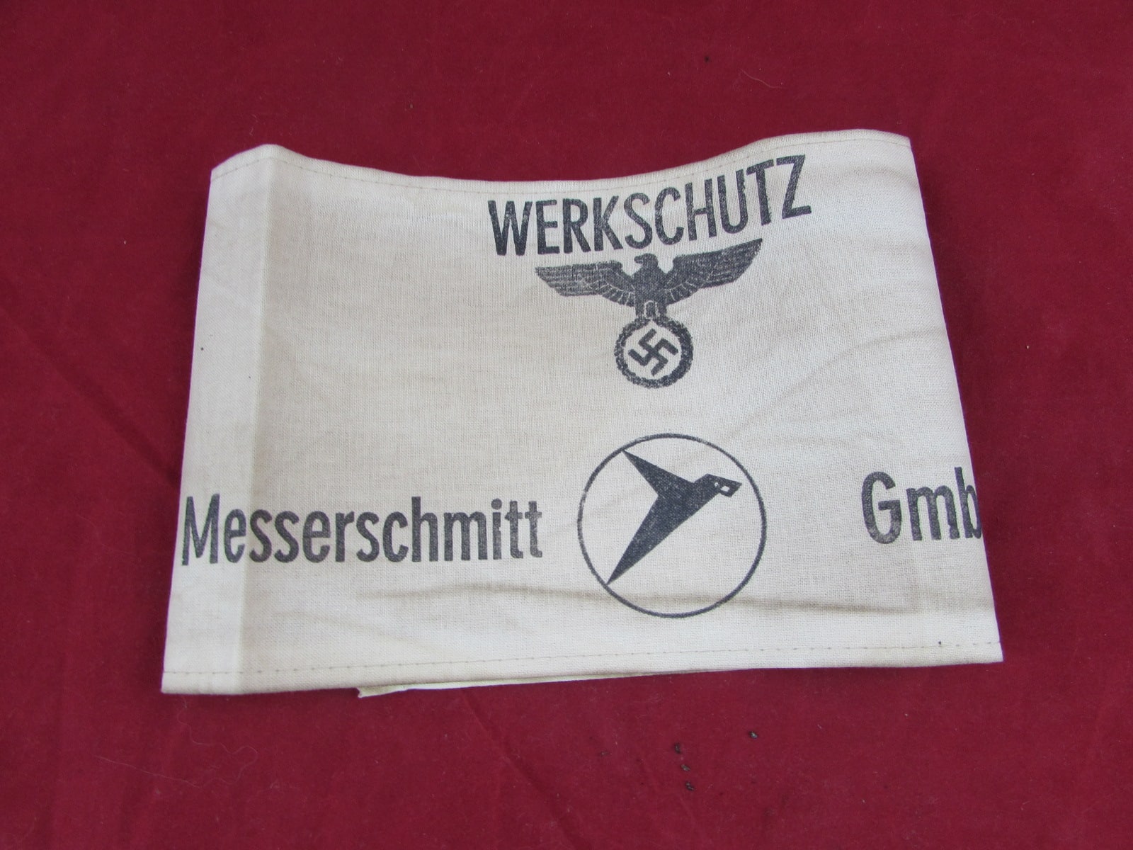 WW2 German Messerschmitt Works Armband – Factory Security Guard ...